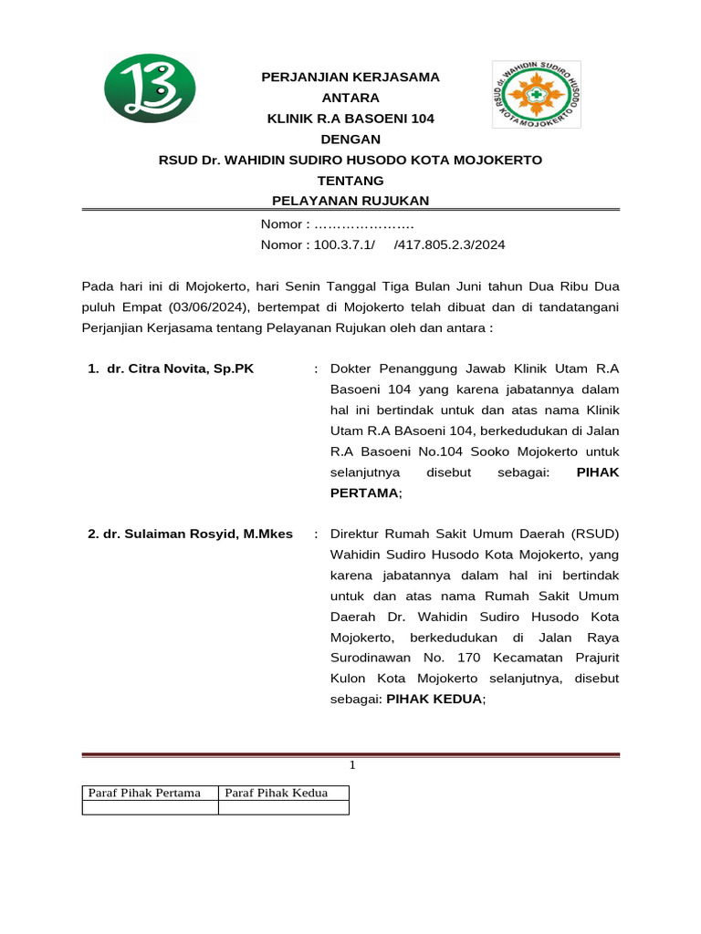 Pks Klinik Basuni | PDF