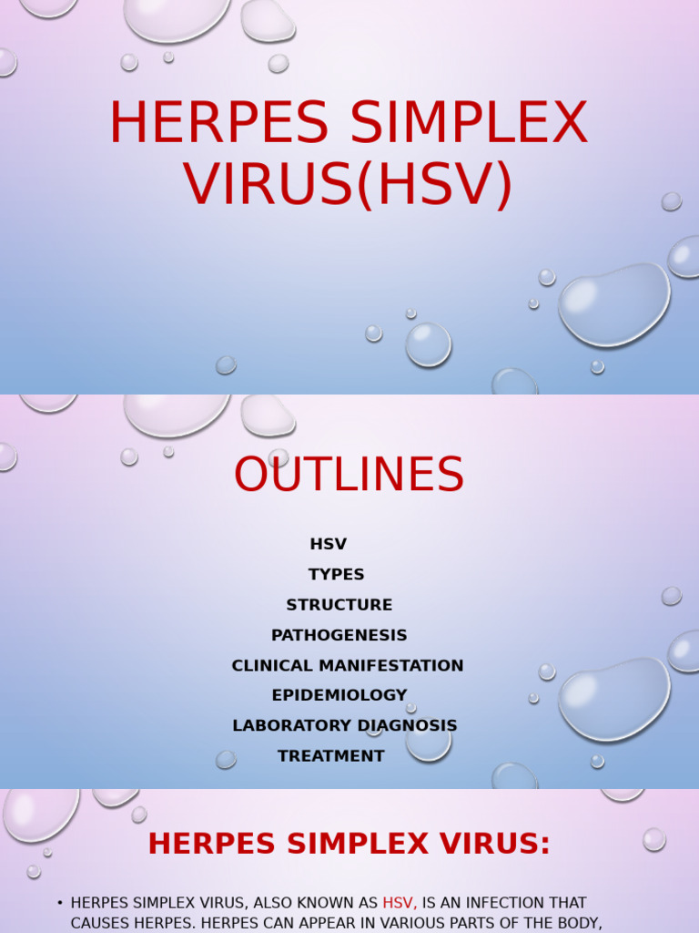 Herpes Simplex Virus (HSV) | PDF