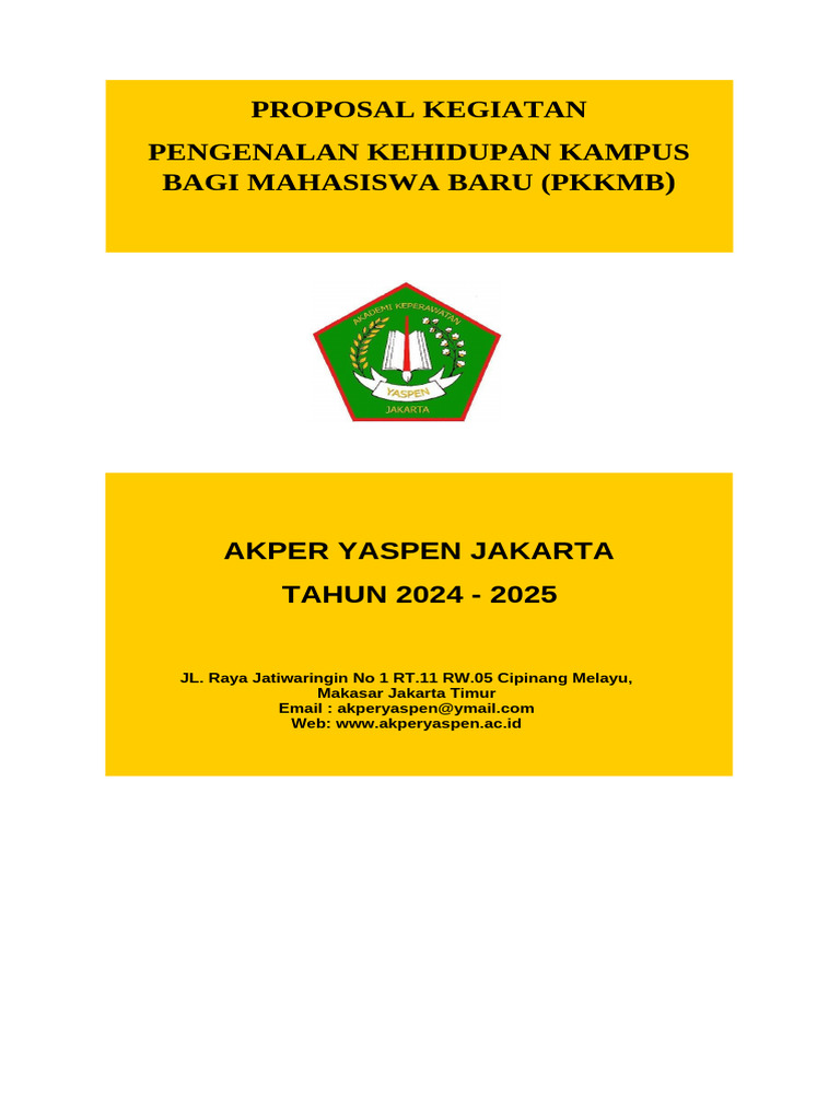 Proposal PKKMB 2024 | PDF