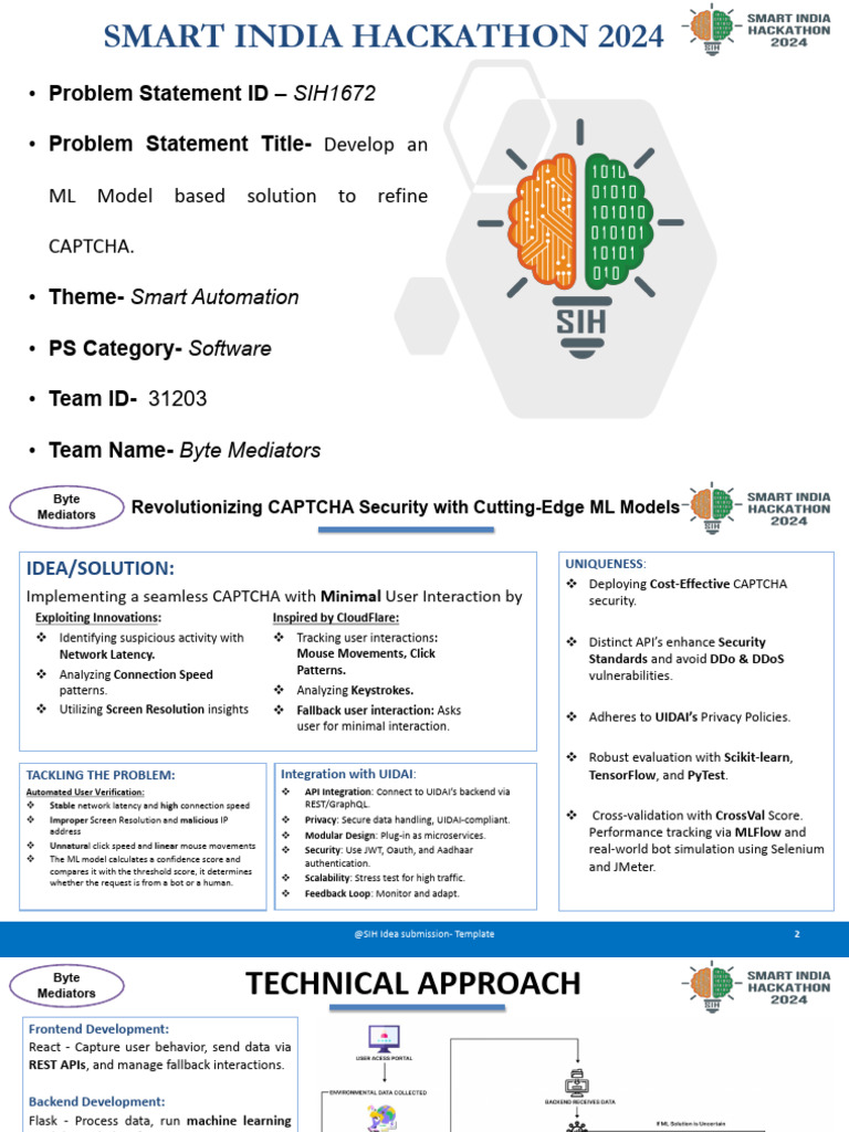 SIH 1672 Idea Presentation | PDF