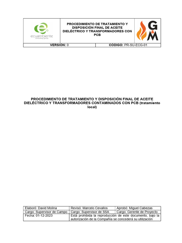 Anexo 4 Tratamiento Disposición Final Aceite Dielectrico Tranf ...