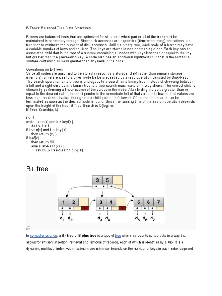 Btree Pdf Computer Programming Algorithms And Data Structures 4782