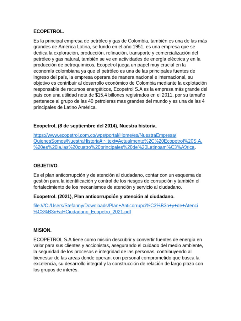 ECOPETROL | PDF