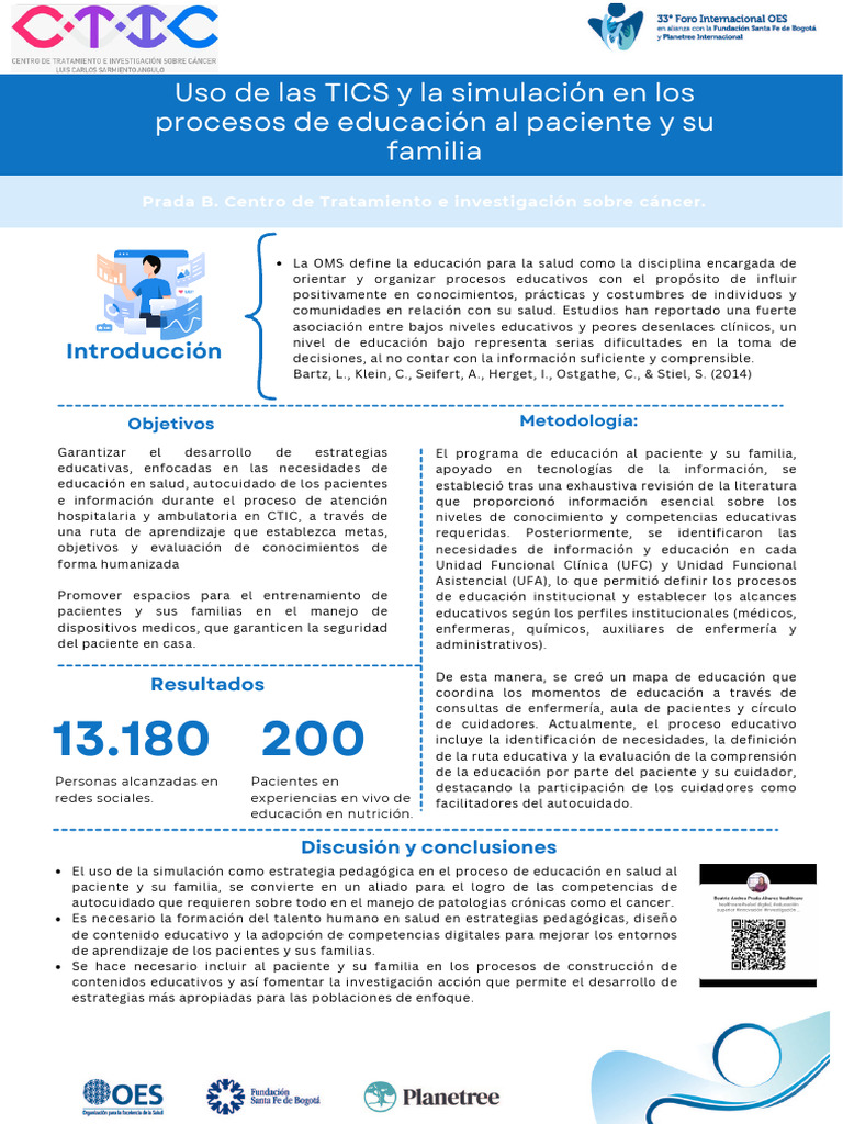 Uso de Las TICS y La Simulacion en Los Procesos de Educacion Al Paciente y Su Familia CTIC | PDF