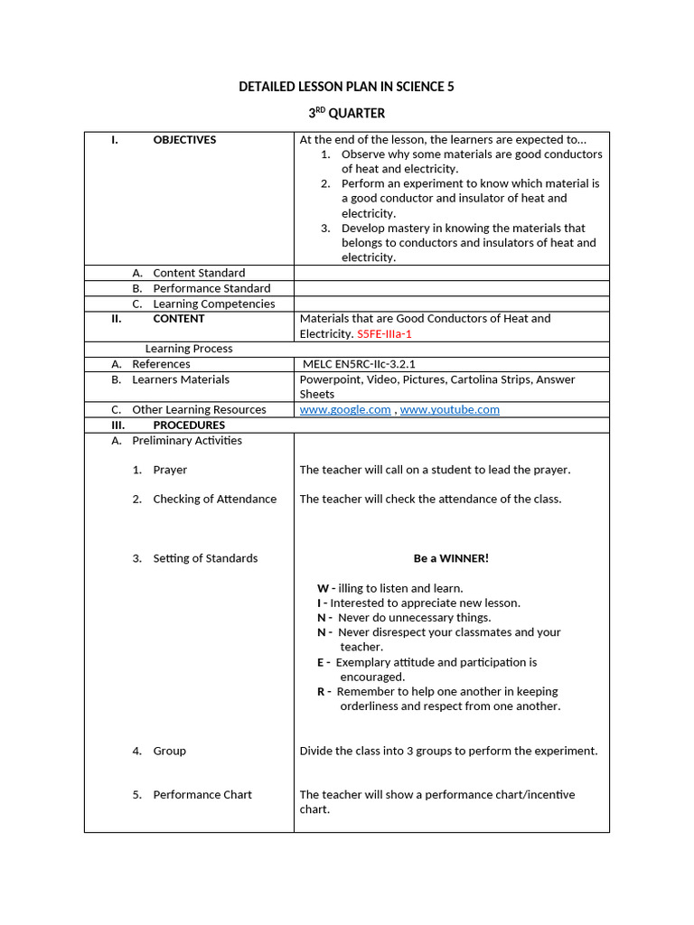 Detailed Lesson Plan in English 1 | PDF