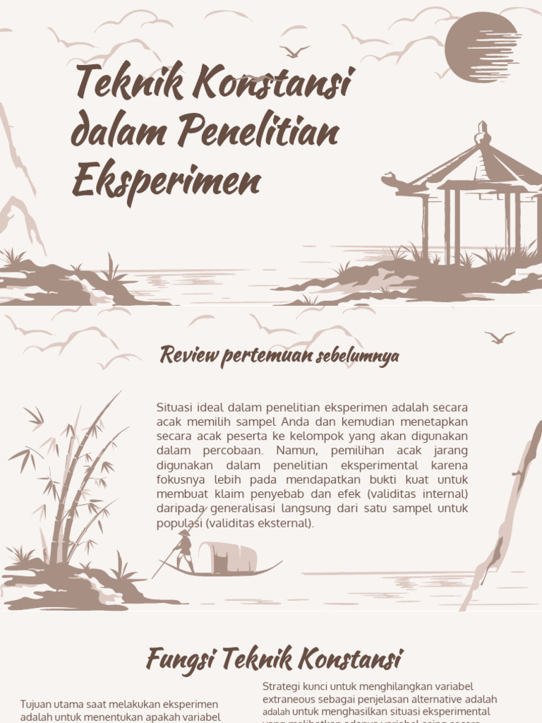 4.1. Reg Teknik Konstansi Dalam Penelitian Eksperimen | PDF