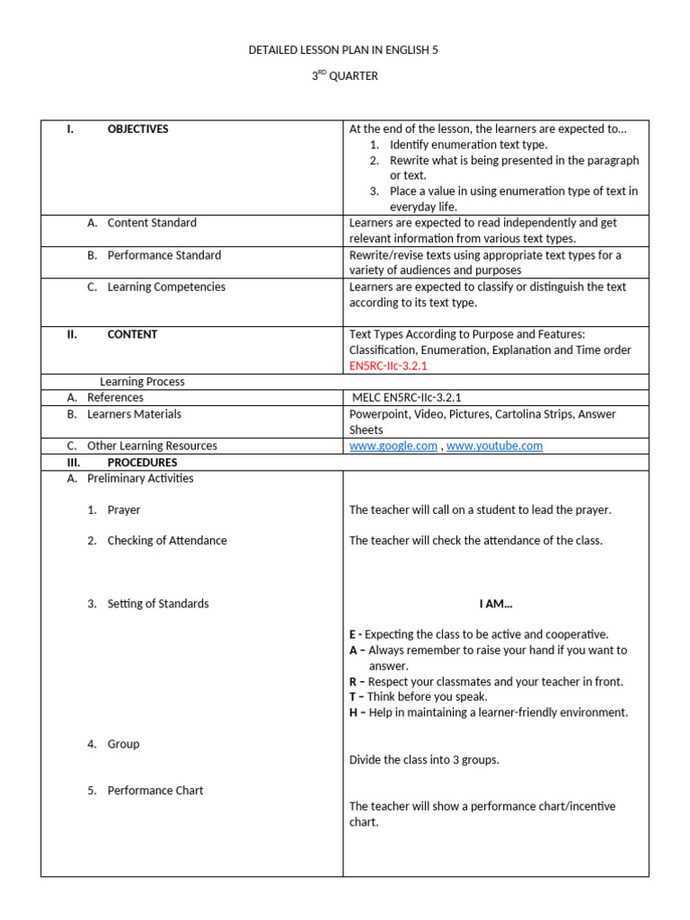 Detailed Lesson Plan in Science 5 | PDF