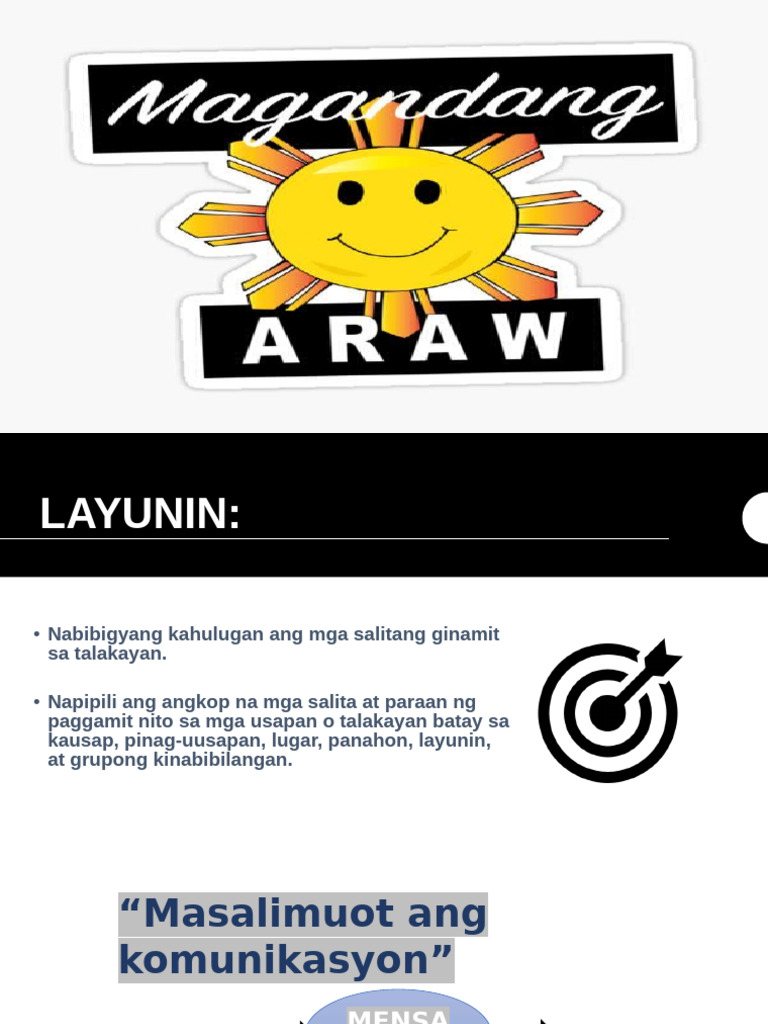 Komunikasyon: Berbal at Di-Berbal | PDF