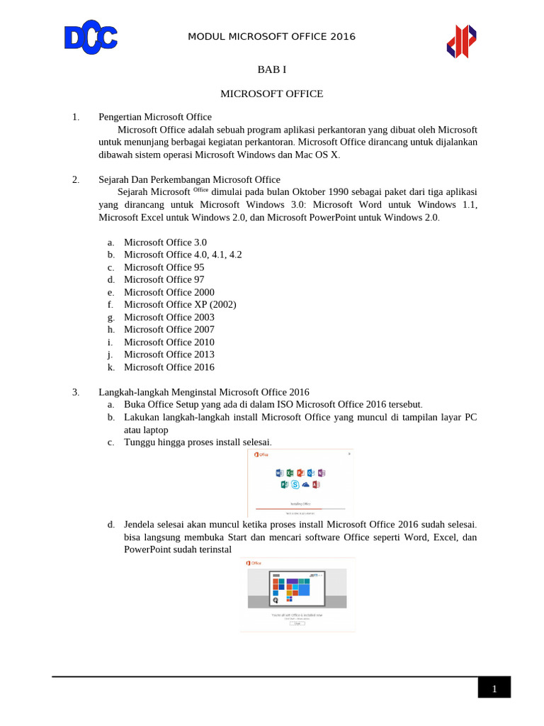 Modul-Microsoft-Office-2016 | PDF