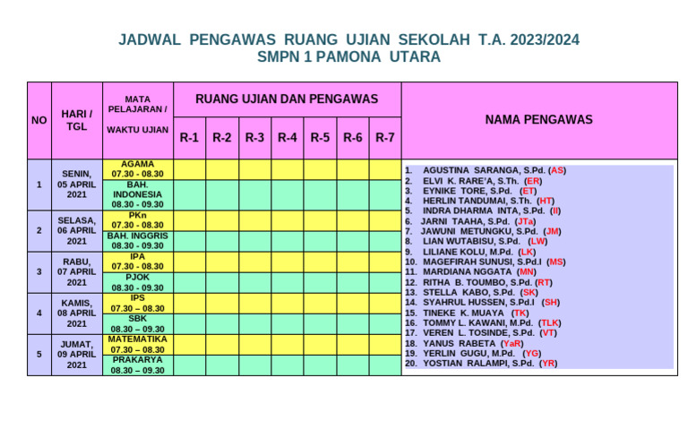 Jadwal Usp 2024 | PDF