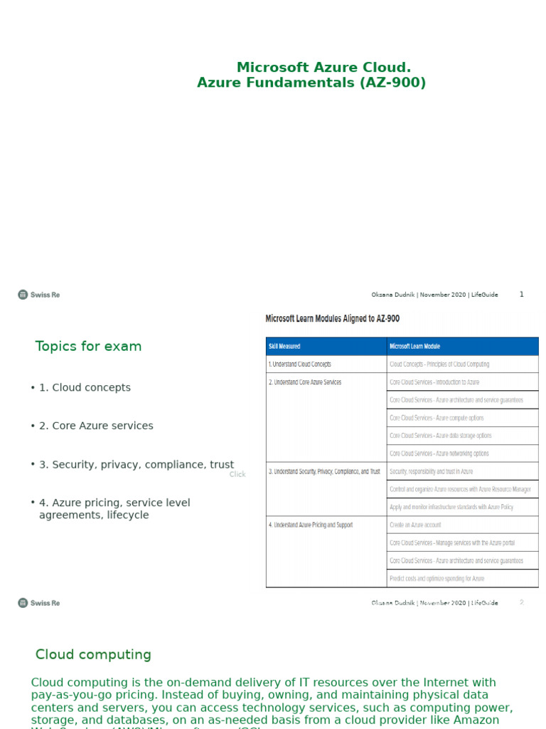 Azure PPT 1 | PDF