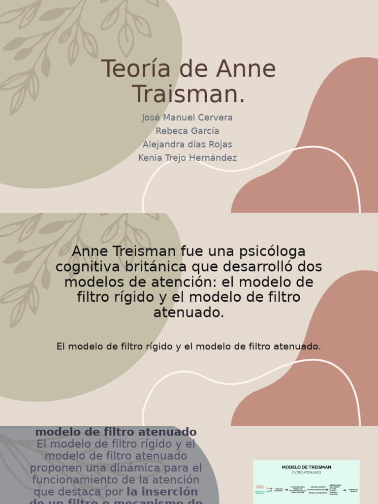 Teoria de Anne Treisman | PDF | Memoria | Informática