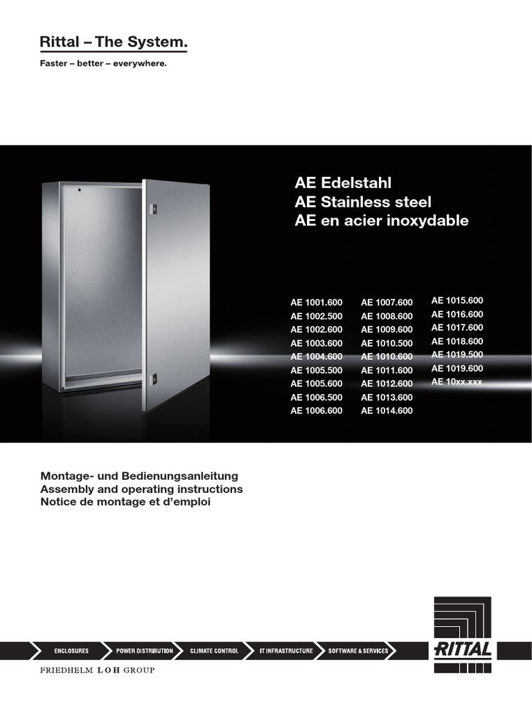 Rittal Instructions Global | PDF