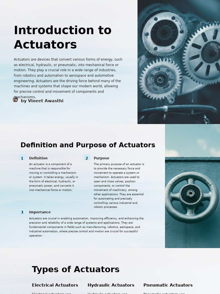 Introduction to Actuators | PDF