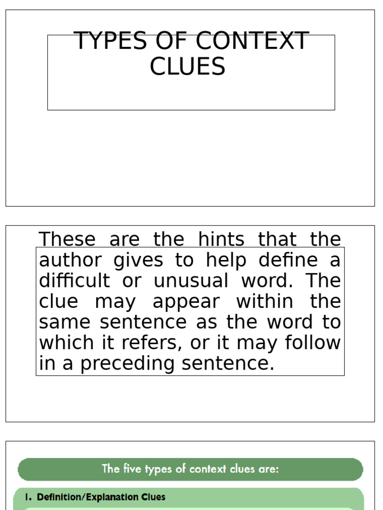Context Clues x Identifying Theme | PDF