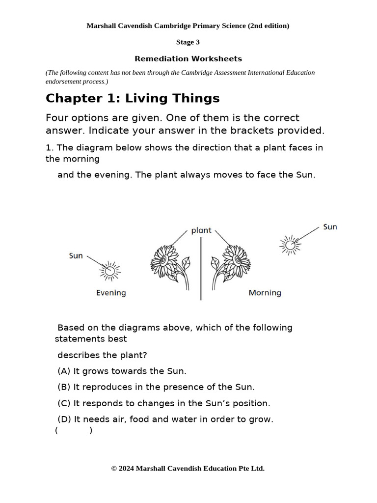 MCE Cambridge Primary Science 2E Stage3 RM C01 | PDF