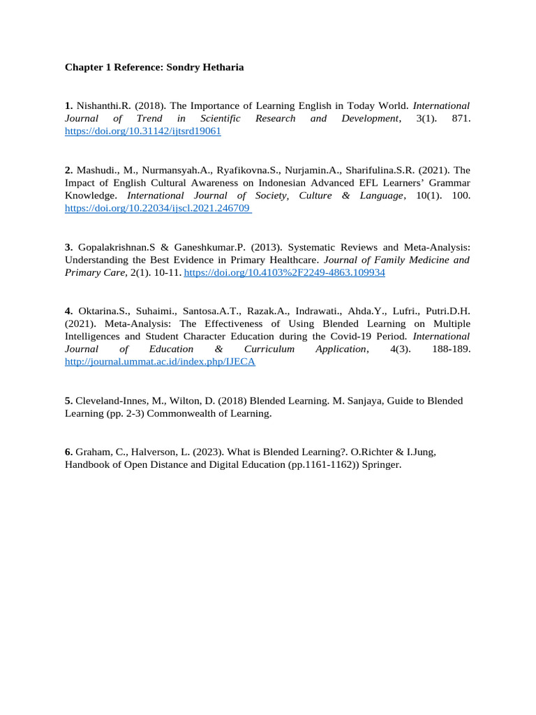 Chapter 1 Reference | PDF