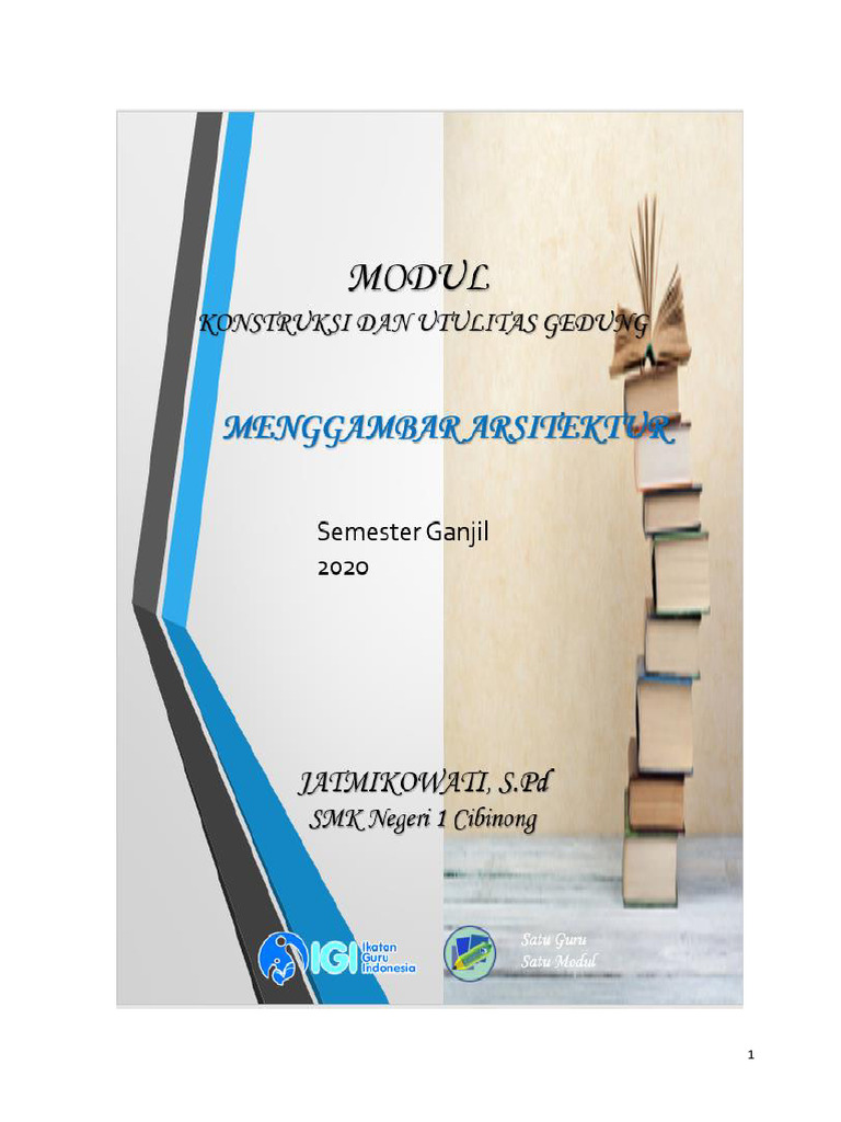 MODUL MENGGAMBAR ARSITEKTUR Fix | PDF