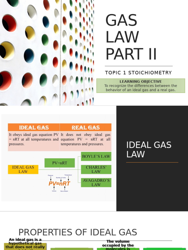 Gas Law - Part II | PDF