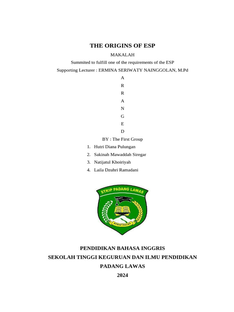 The Origins of Esp | PDF
