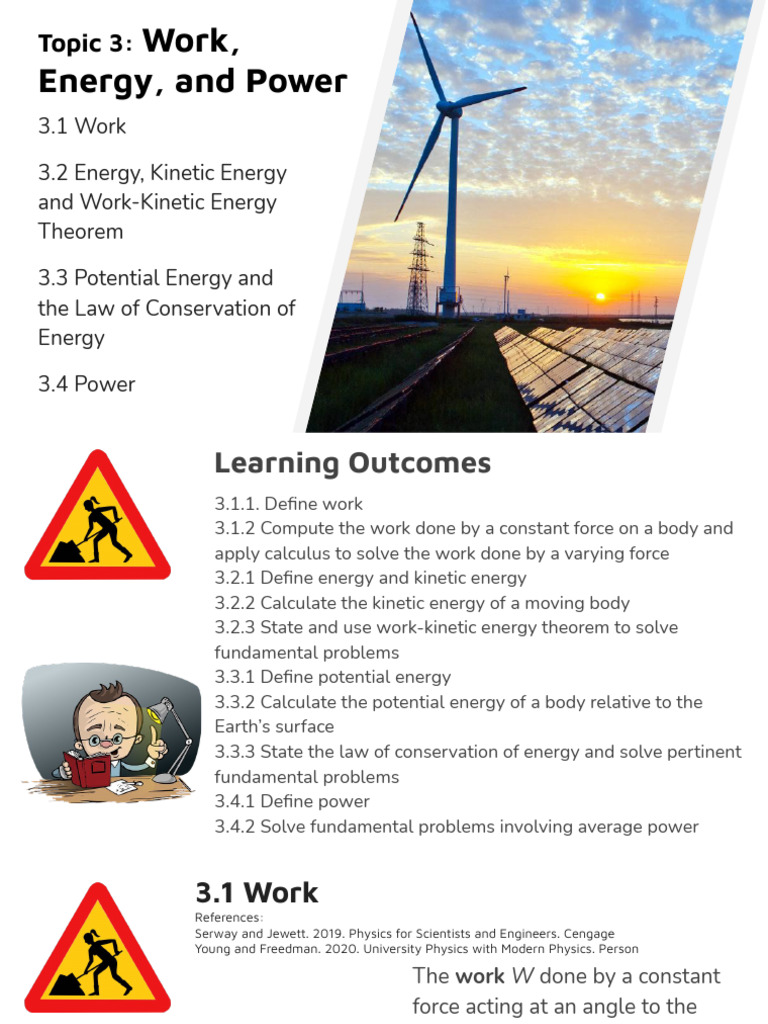 Lesson 3 - Work Energy & Power | PDF