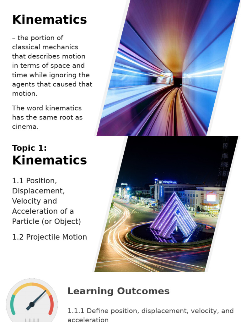 Lesson 1 Kinematics | PDF