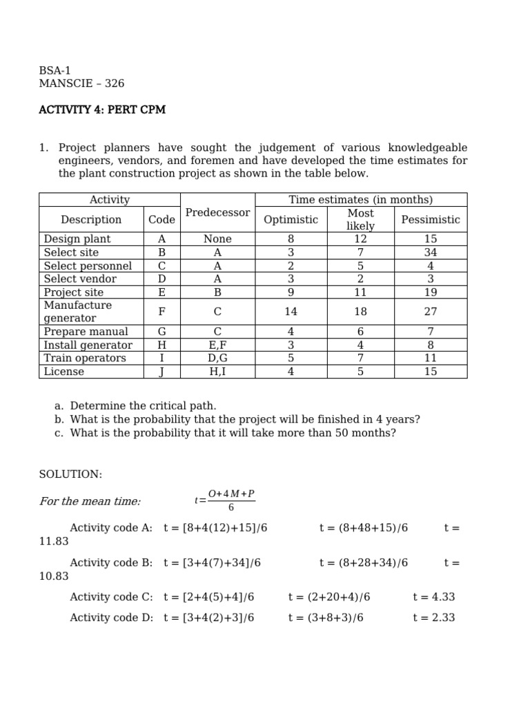 ACTIVITY 4 MANSCIE 326 | PDF