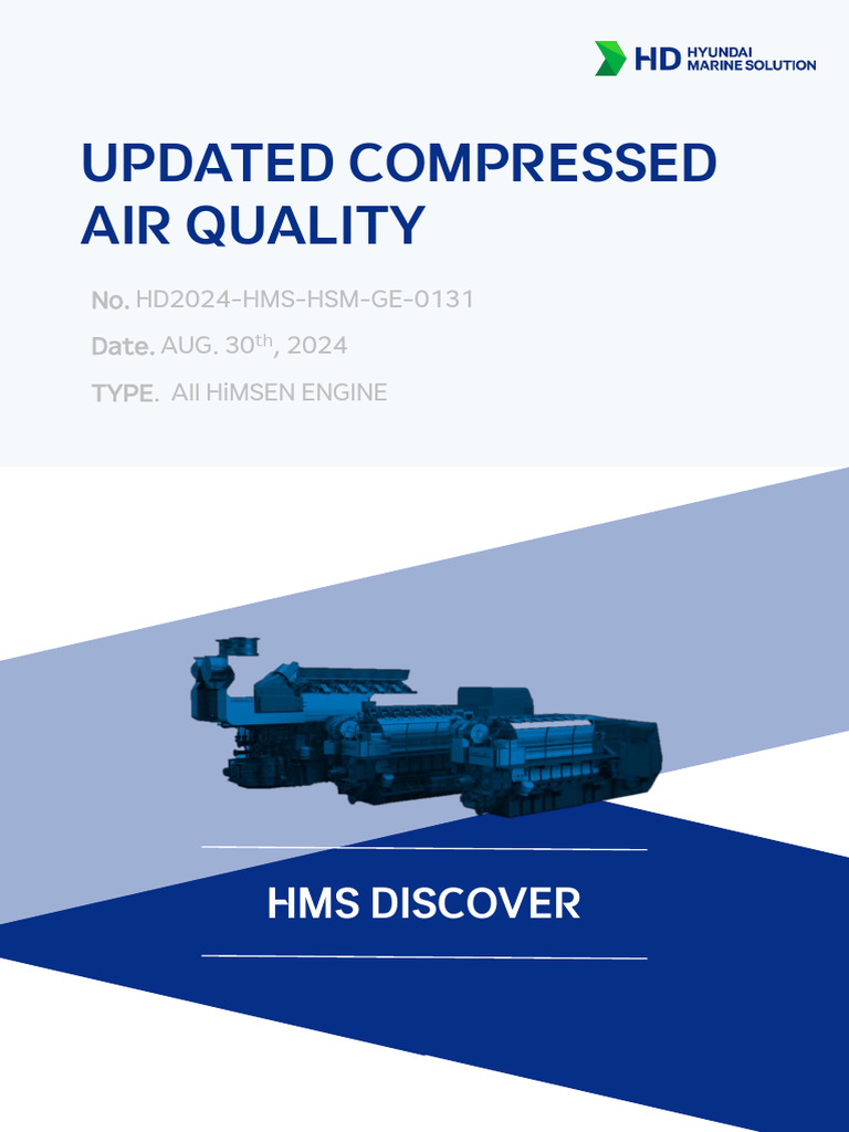 HMS Discover. Updated Compressed Air Quality | PDF