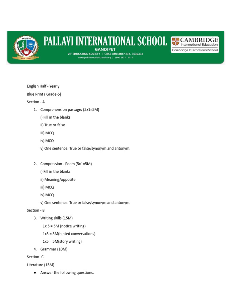 English Blue Print | PDF