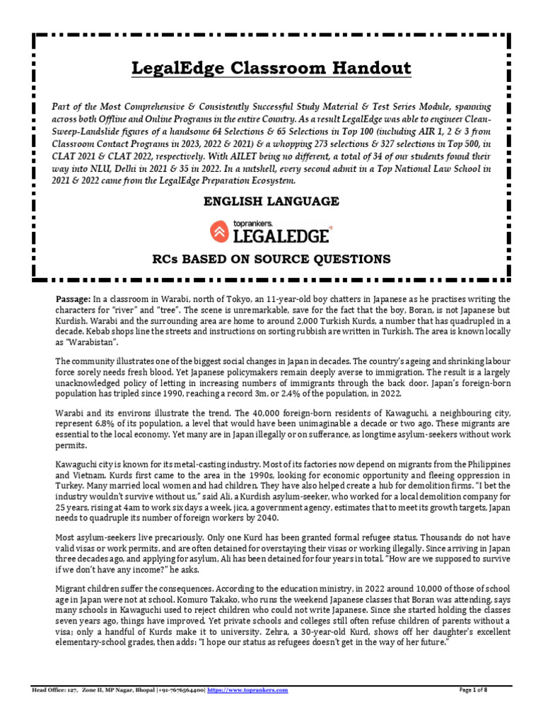 Source of Passage Based Passages | PDF