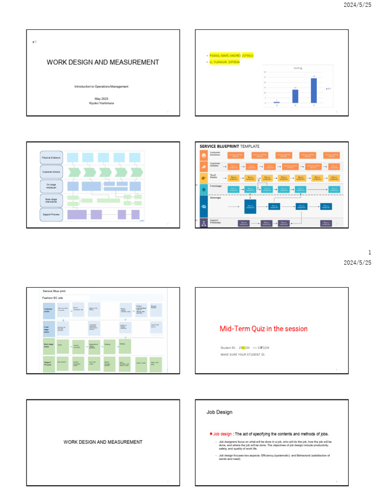 Iom Work Design and Measurement 2024 For Students | PDF
