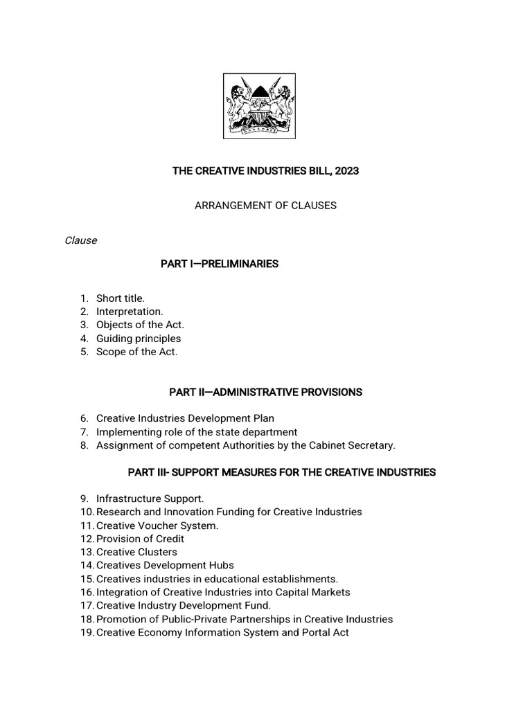 Zero Draft, The Creatives Bill | PDF