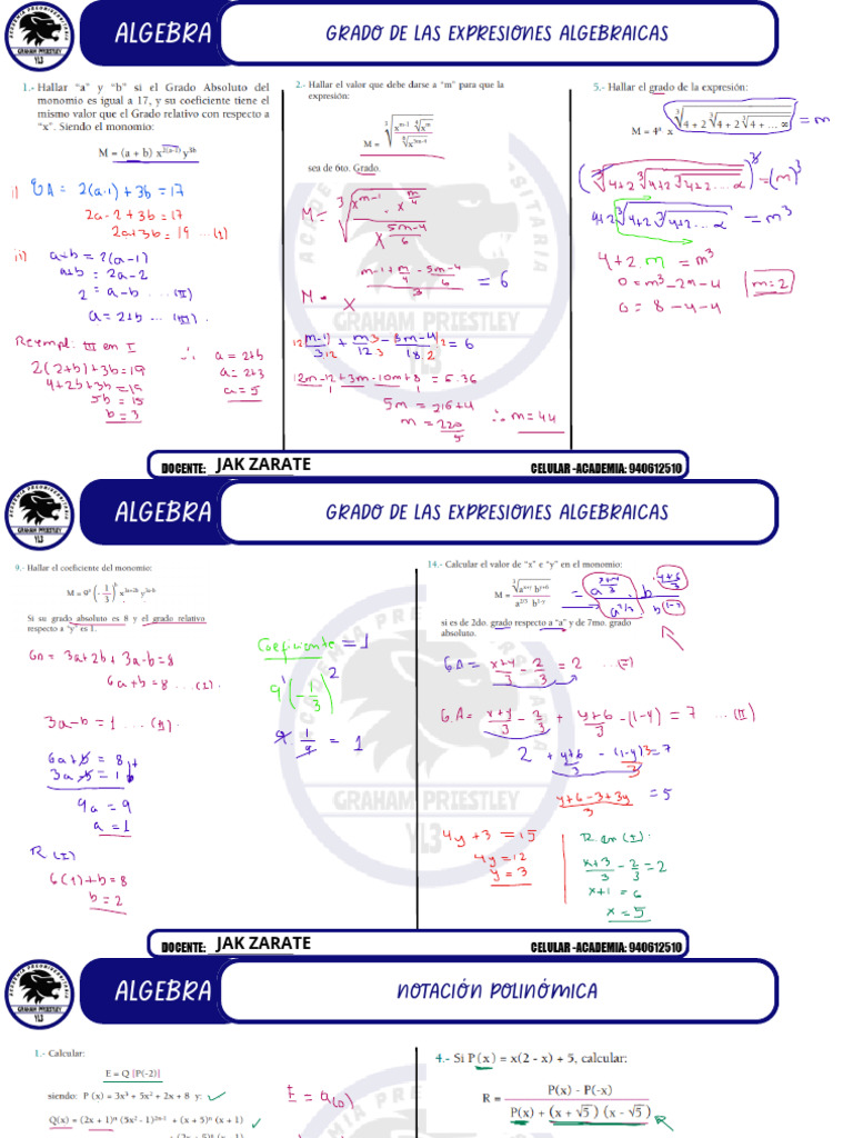 CLASE 2-ALGEBRA | PDF