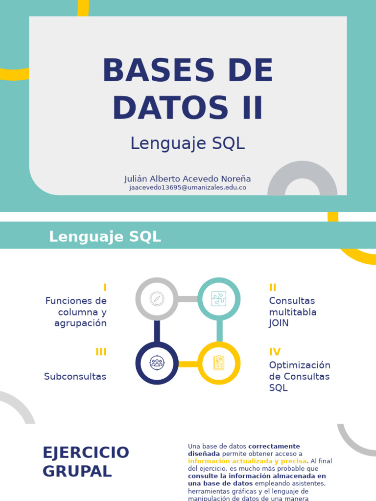 Bases de Datos II - ENVIAR | PDF