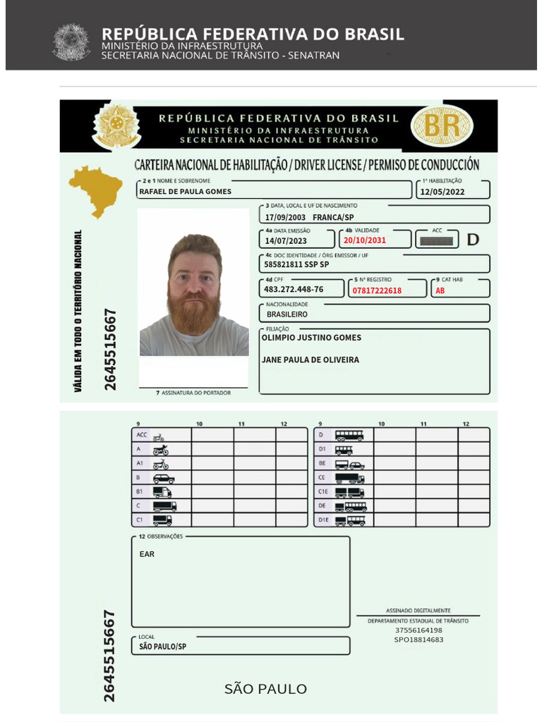 CNH Nova Digital Editável | PDF