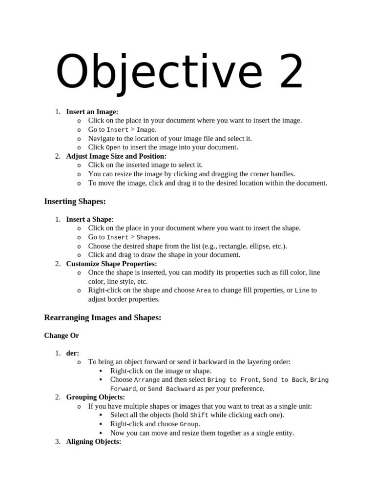 Objective 2 Pdf