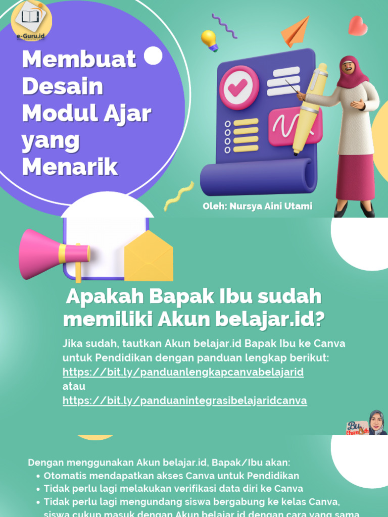 Membuat Desain Modul Ajar Yang Menarik | PDF