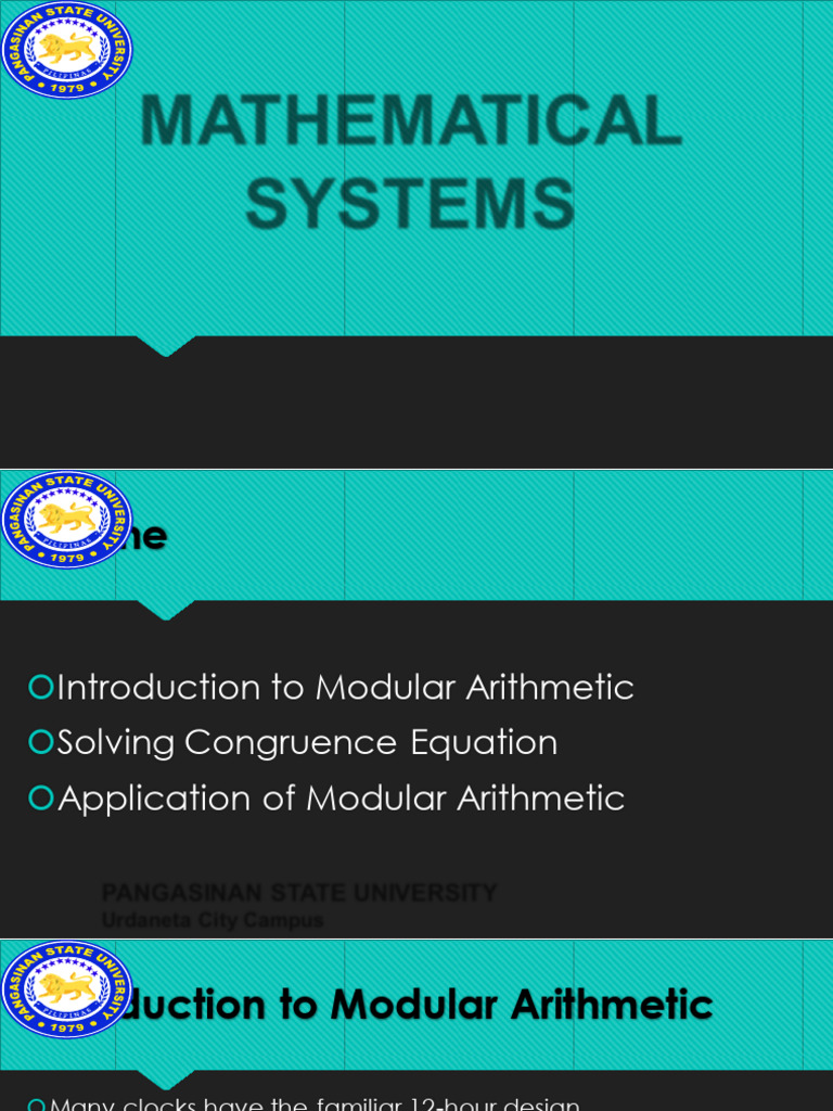 Mathematical Systems | PDF