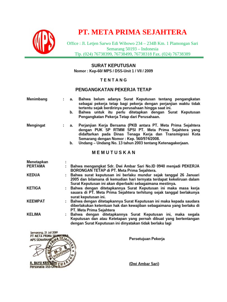 Pt. Meta Prima Sejahtera | PDF