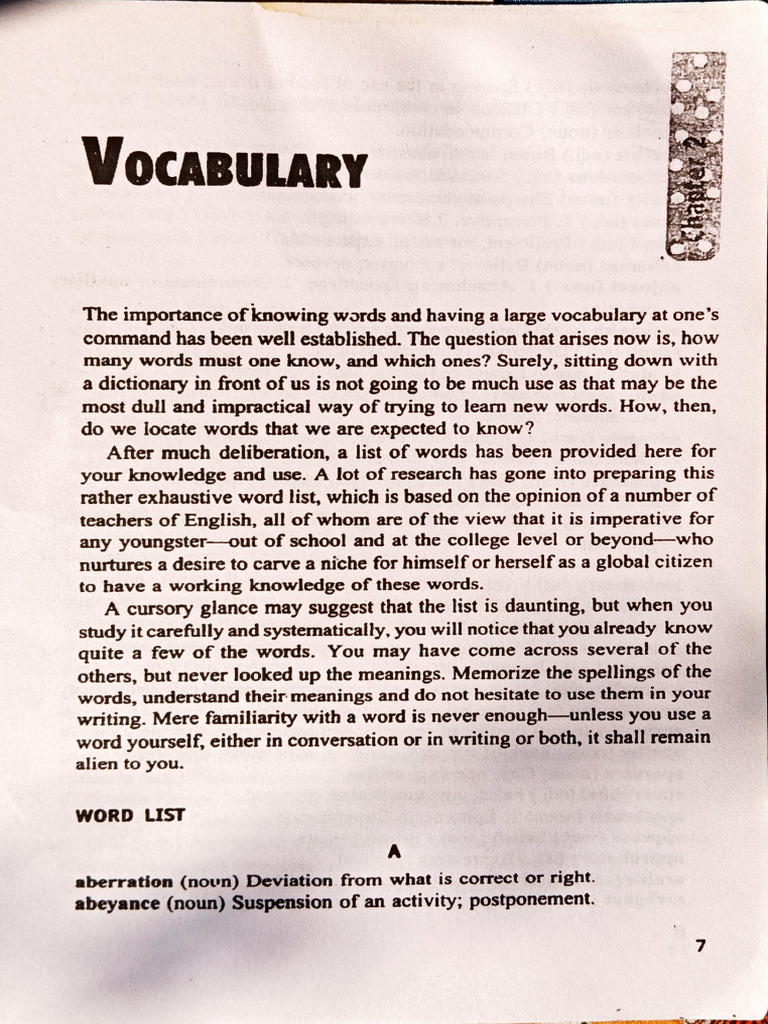 Vocabulary | PDF