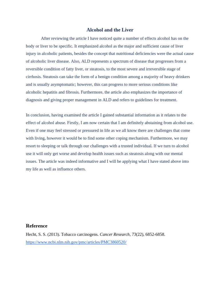 Alcohol Use and Abuse | PDF