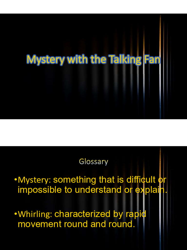 Mystery With The Talking Fans | PDF
