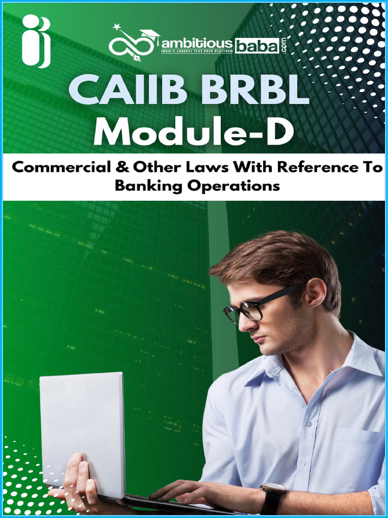 CAIIB Paper 4 BRBL Module D Commercial Other Laws With Reference | PDF ...
