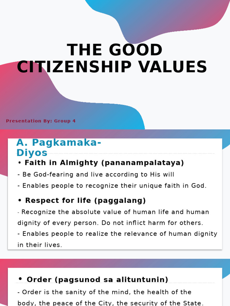 THE-GOOD-CITIZENSHIP-VALUES_NSTP_REPORT | PDF