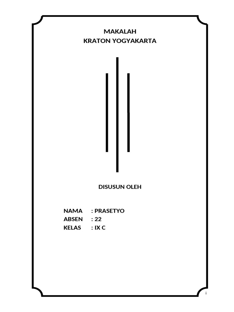 Kraton 1 A | PDF