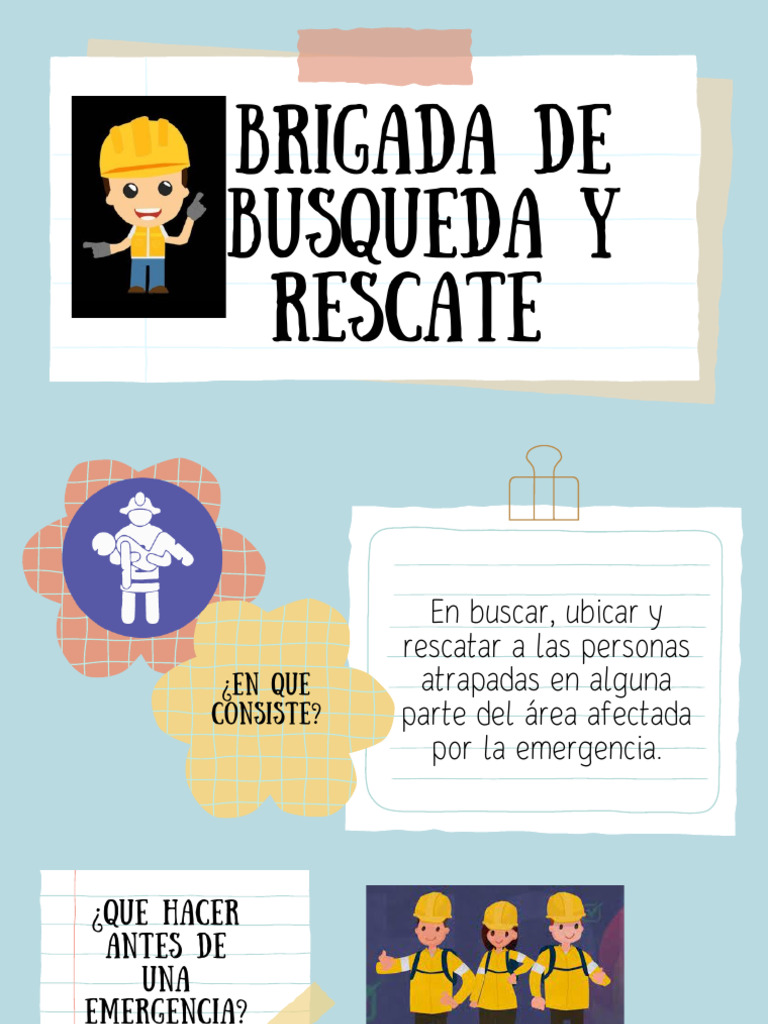 Presentacion Brigada de Busqueda y Rescate | PDF