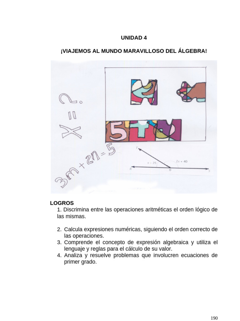 Algebra-U4-Gu1,2,3,4-Grado7 2 | PDF