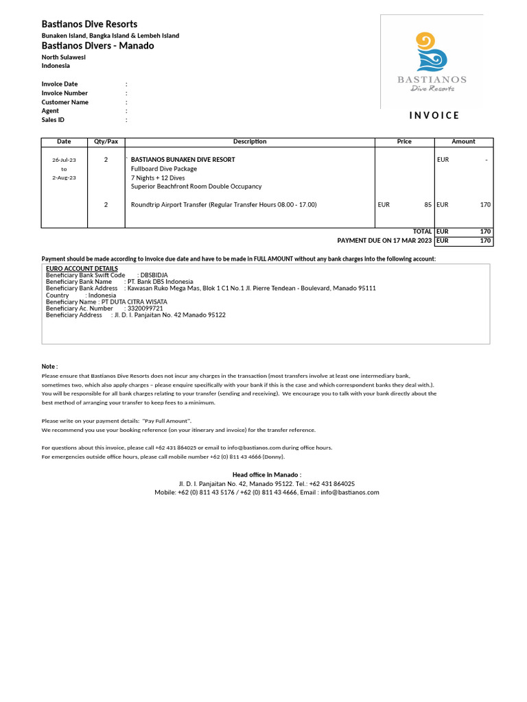 Invoice Draft Agent - 1 Resort | PDF