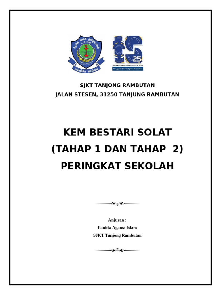Kem Bestari Solat SJKT Tanjong Rambutan | PDF