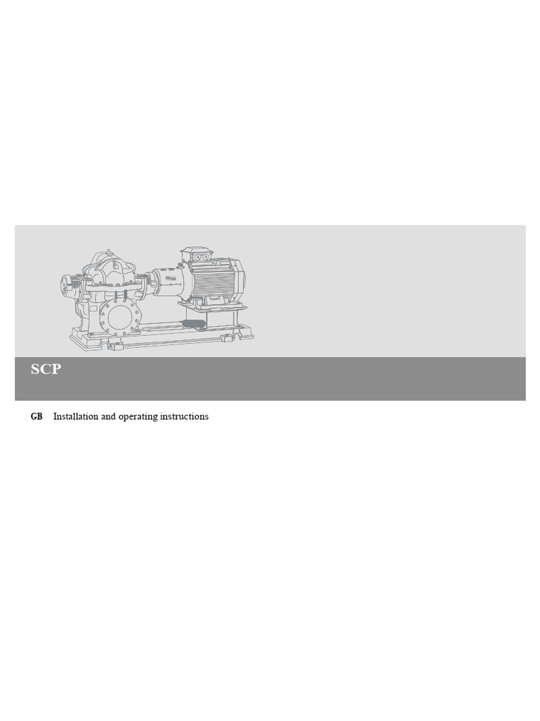 050-Horizontal Split Case Pump - SCP - Operating Manuel - EN - LH | PDF
